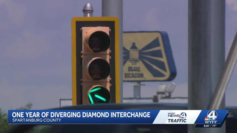SCDOT: Diverging diamond interchange is reducing crashes, travel times ...