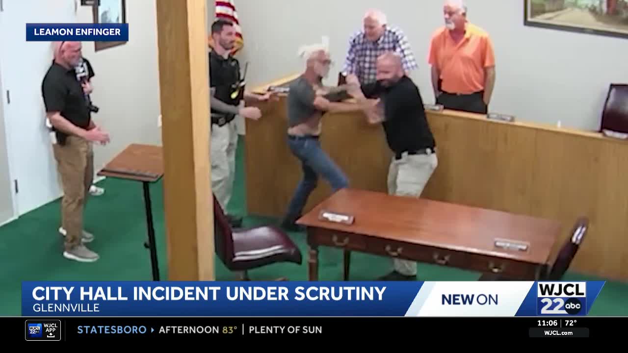 Glennville officer placed on leave after City Hall altercation caught ...