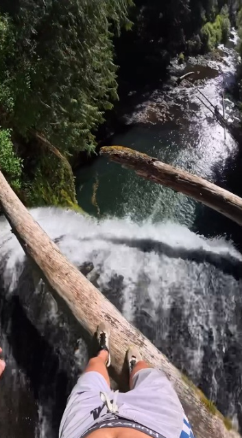 Parkour x cliff jumping POV experience with Insta360