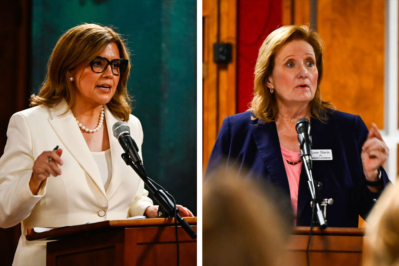 DA candidates in Democratic runoff clash over experience, case backlog