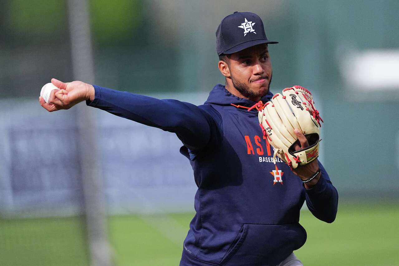 Houston Astros' Jeremy Peña has sore neck after collision during rehab ...