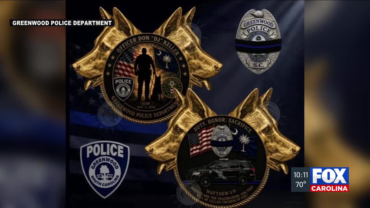 Memorial coin created to honor fallen Greenwood officer