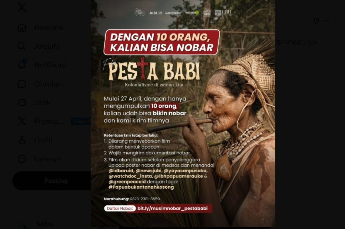 Soroti polemik film Pesta Babi, Prof. Sam'un ajak publik melihat Papua ...