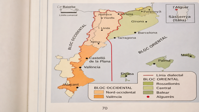 Adoctrinamiento en las aulas de las comunidades con catalán: «El mapa ...