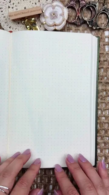 Relaxing ASMR vintage scrapbook journal with florals and butterflies