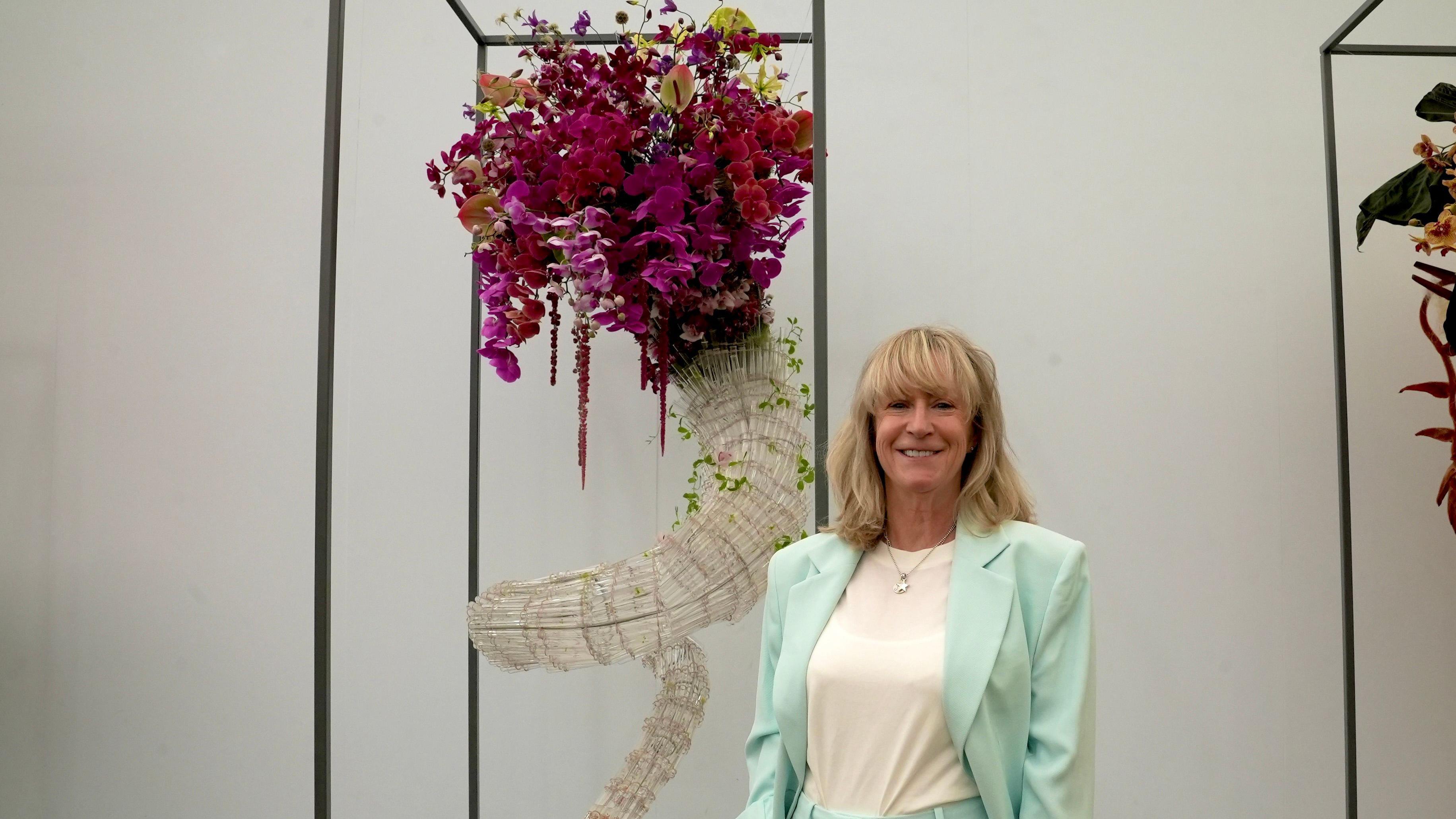 Students' work displayed at Chelsea Flower Show