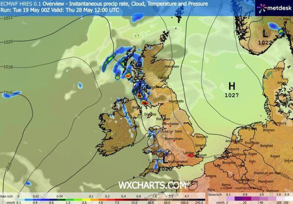 UK weather maps show 30 counties missing out on 29C heatwave - full list