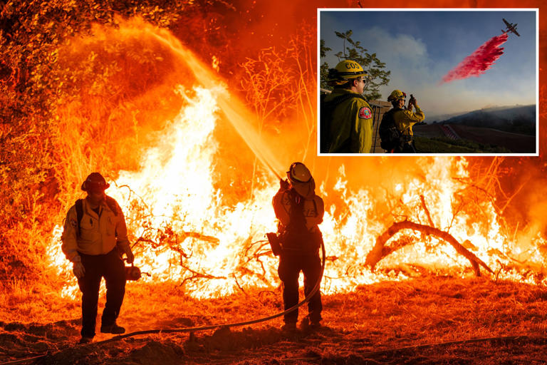 Sandy Fire crews brace for increasing wind as blaze remains uncontained