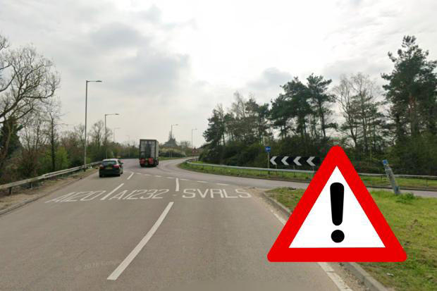 Road closed after reported crash leaves it partially blocked