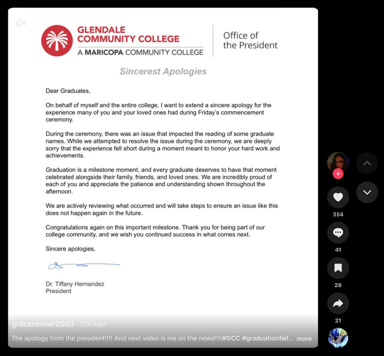 AI flub leads to a graduation ceremony debacle — and an apology