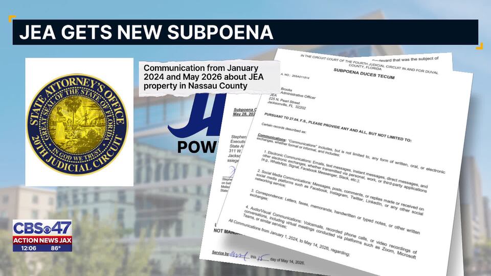 JEA gets new subpoena