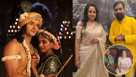Actor and parliamentarian Hema Malini watches Krishnavataram part 1 ...