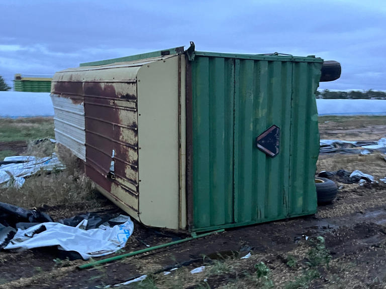 Tree damage, barn destruction among Kansas storm aftermath