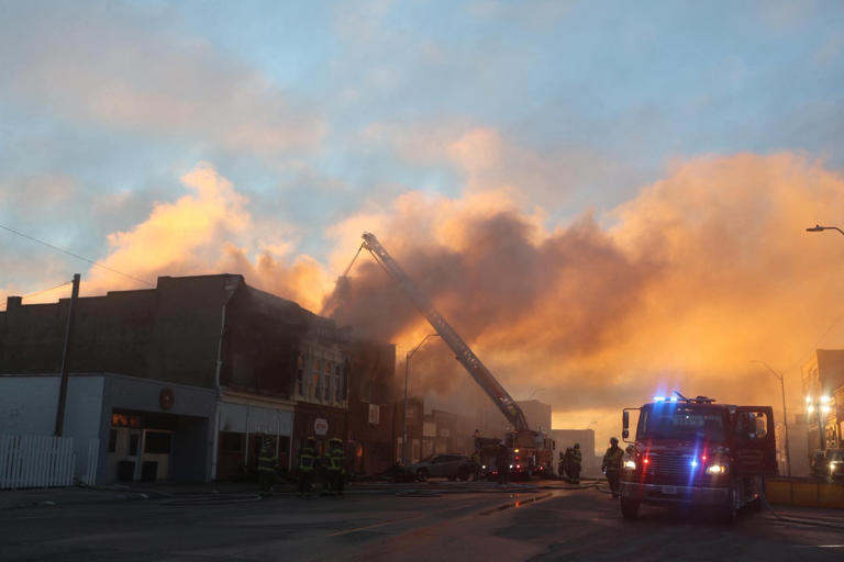 Fire breaks out at several Main Street buildings in Creighton, NE