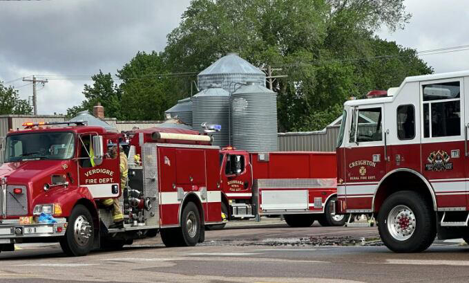 Fire breaks out at several Main Street buildings in Creighton, NE