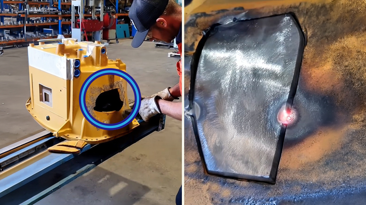 Repairing a cast iron component