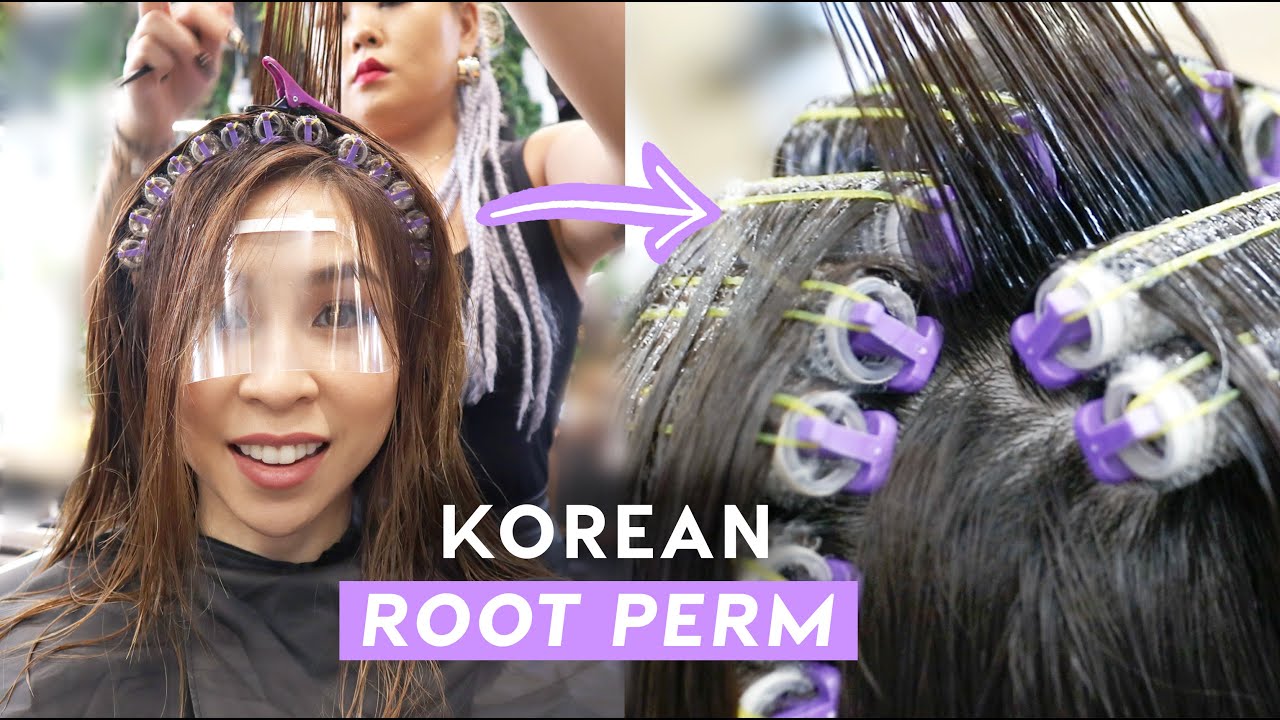 Trying a Korean root perm for fun