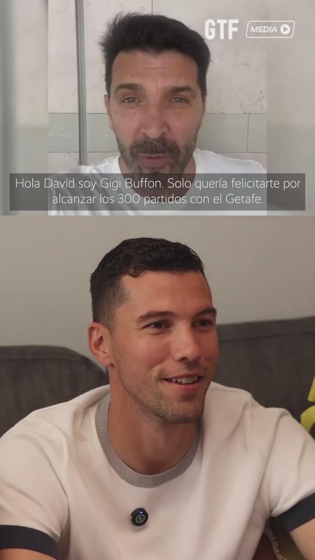 Buffon y Reina felicitan a David Soria por llegar a los 300 partidos