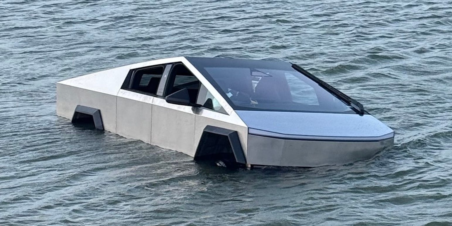 Texas man arrested after driving Tesla Cybertruck into lake, getting ...