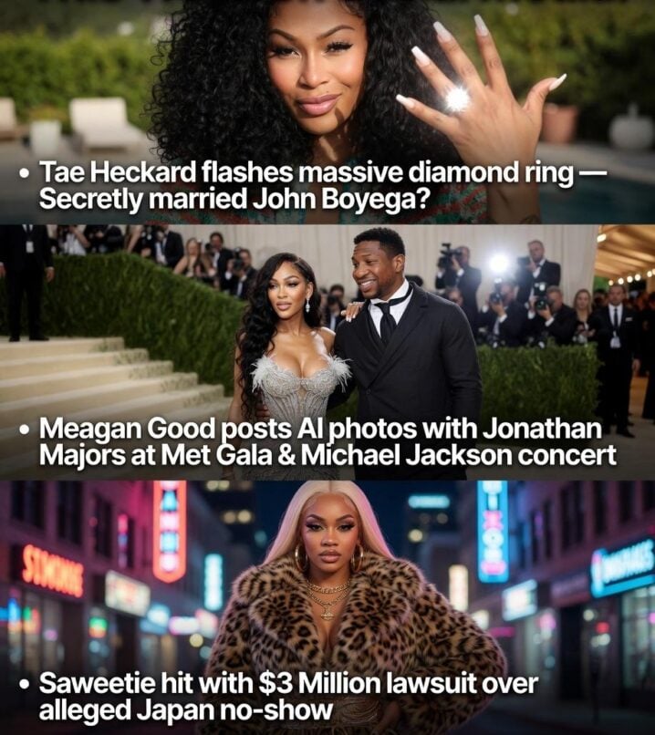 Social heat: Did Tae Heckard marry John Boyega? + Meagan Good’s AI ...