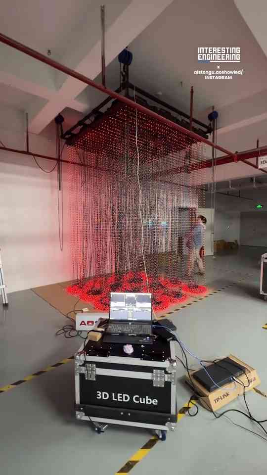 3D cube: Sound control & interactive lighting