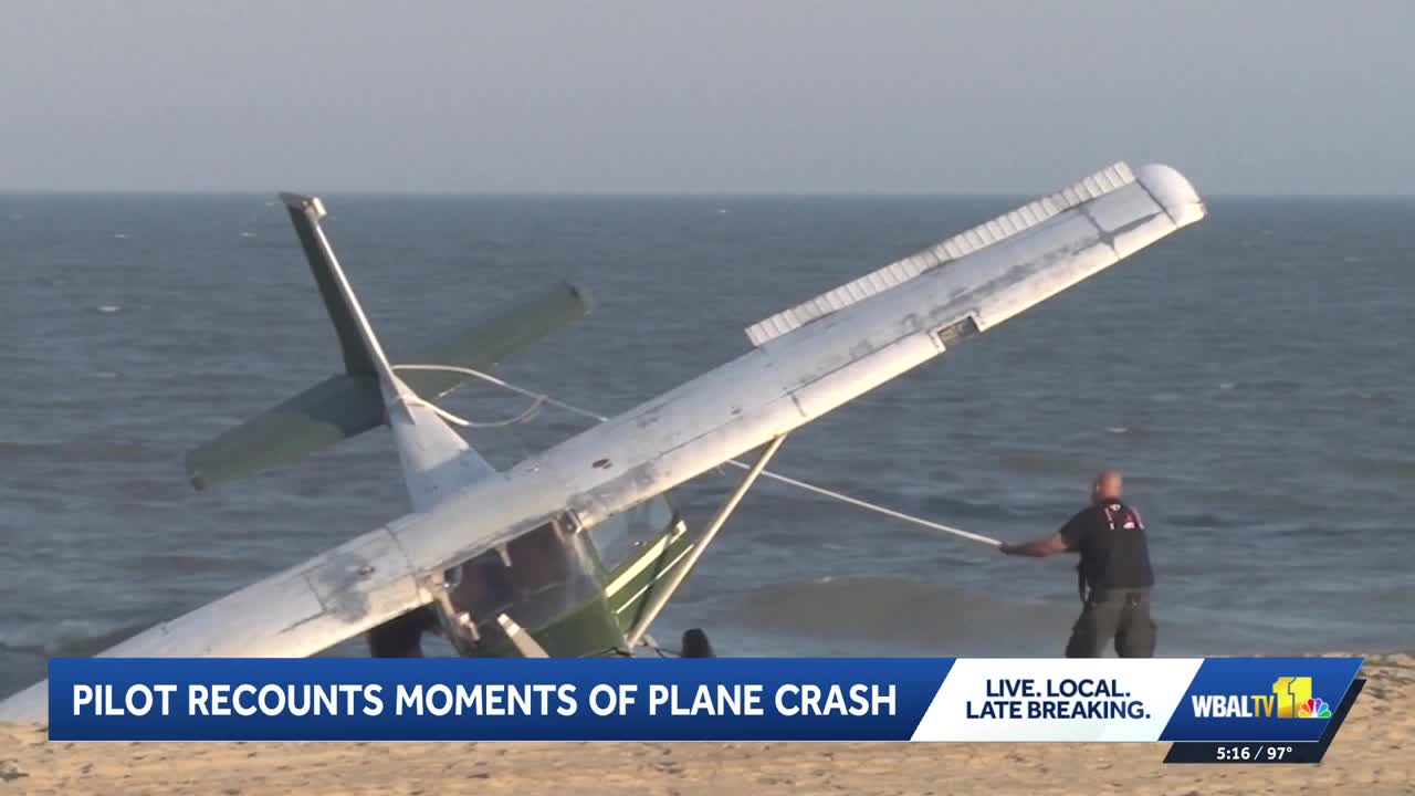 Pilot recounts emergency landing on the beach