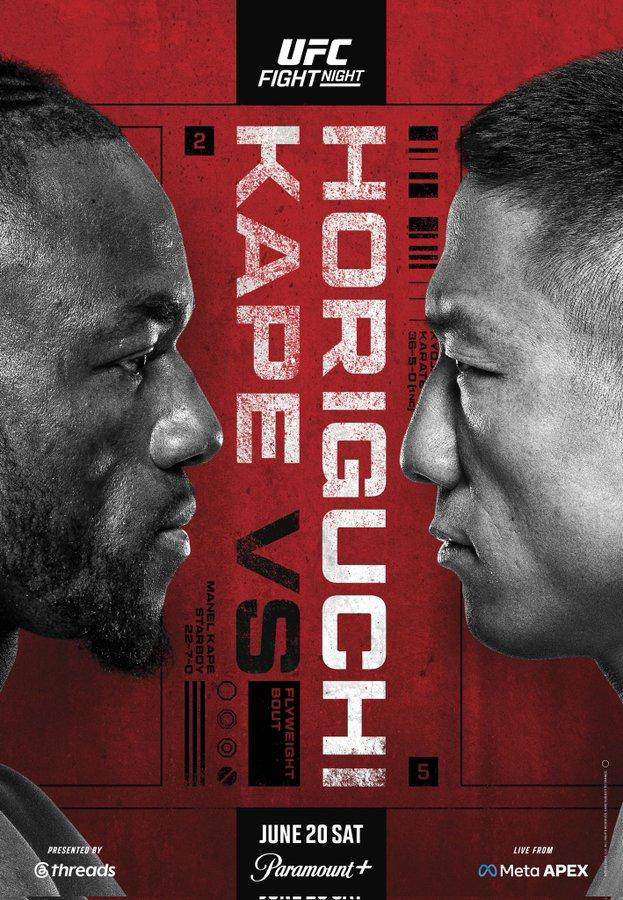 UFC Vegas 119 poster for 'Kape vs. Horiguchi 2'