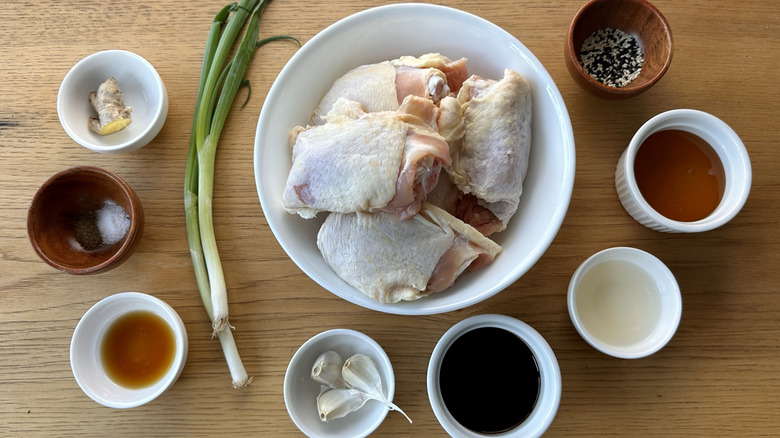 Honey soy marinated baked chicken thighs recipe