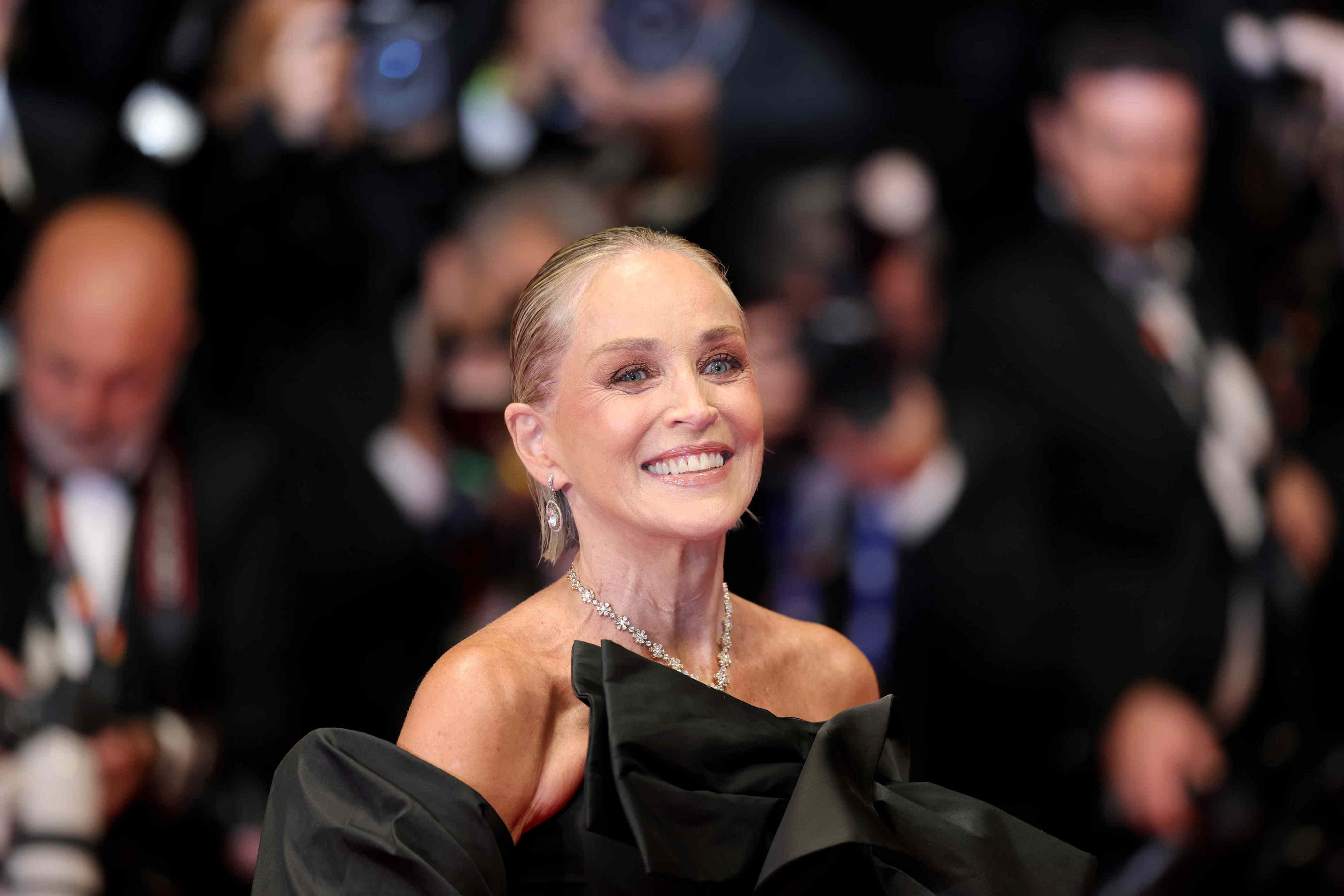 Sharon Stone, 68, finds a clever Cannes dress code workaround in a high ...