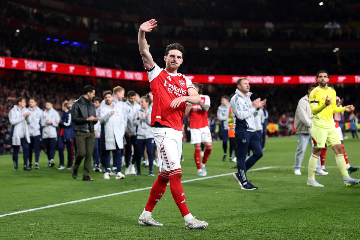 Rice celebrates Arsenal’s title win with cheeky Instagram post