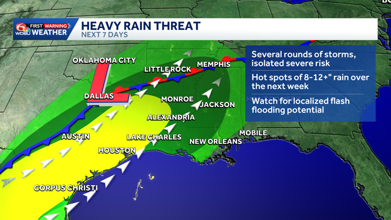 Impact Day: Threat for flash flooding possible today, next several days ...