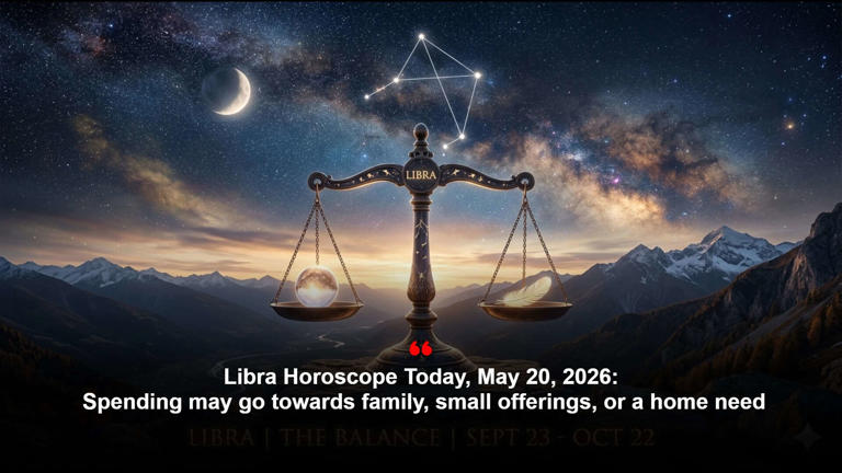 Libra horoscope today, May 20, 2026: Spending may go towards family ...