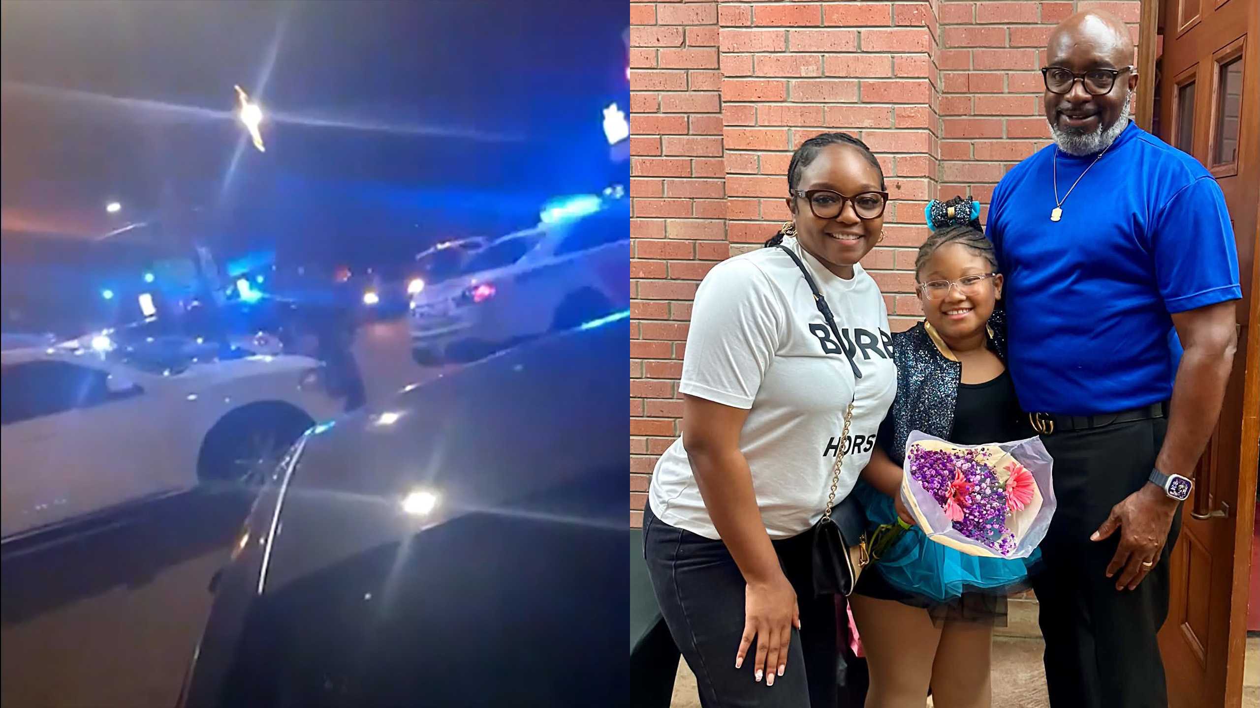 Family shields granddaughter during restaurant parking lot shooting in ...
