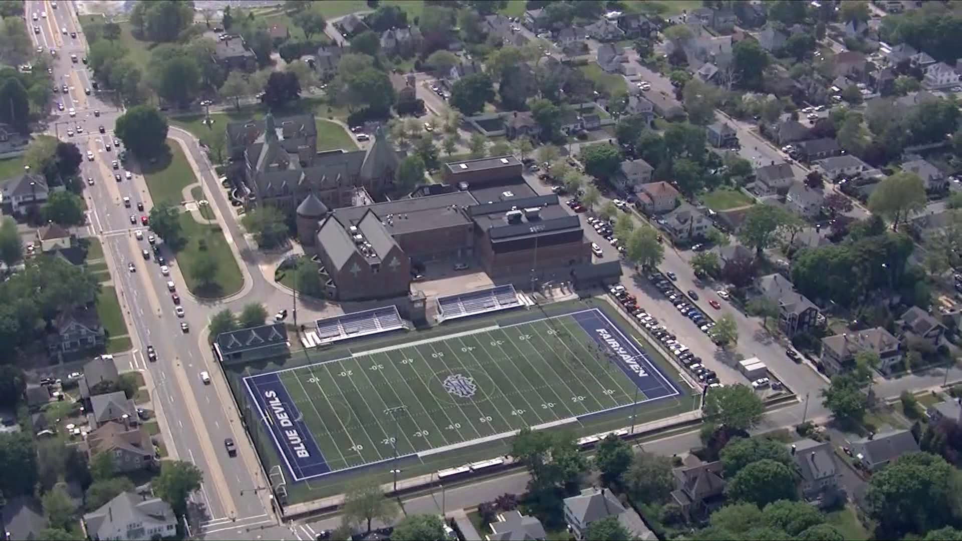 Historic woodwork vandalized in high school break-in, police say