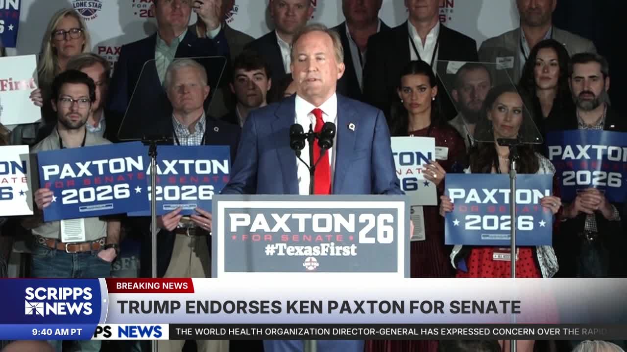 Trump endorses Paxton in Texas GOP primary in challenge to incumbent ...
