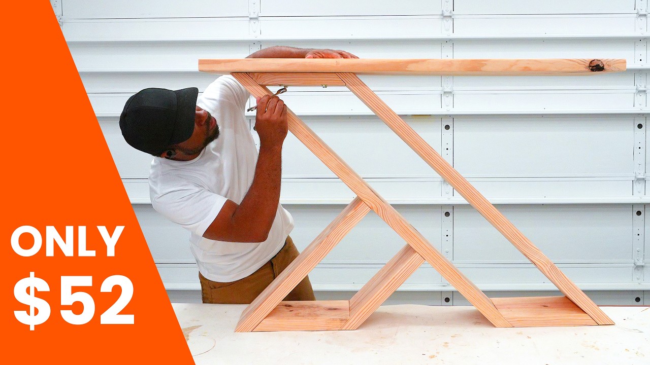 Can't find it? Then build it - DIY entryway console table (free plan)