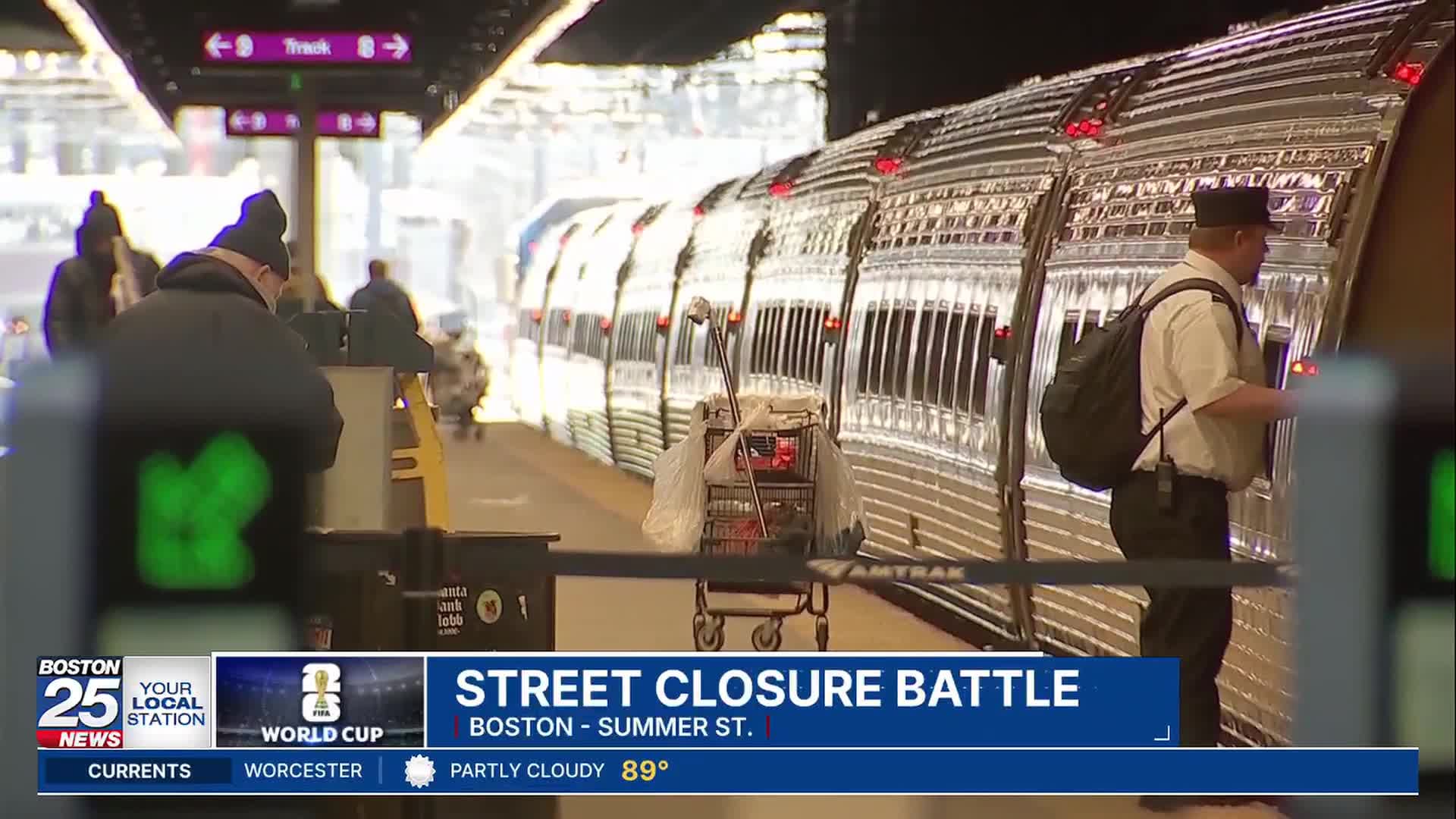 MBTA, Boston clash over proposed street closure near South Station ...
