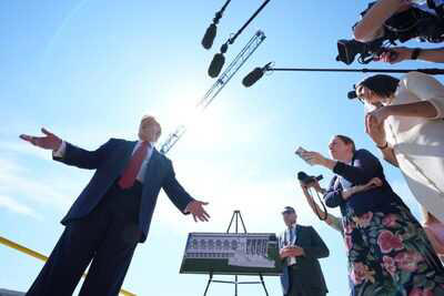 Trump says was an hour away from deciding on Iran attacks, slaps new ...
