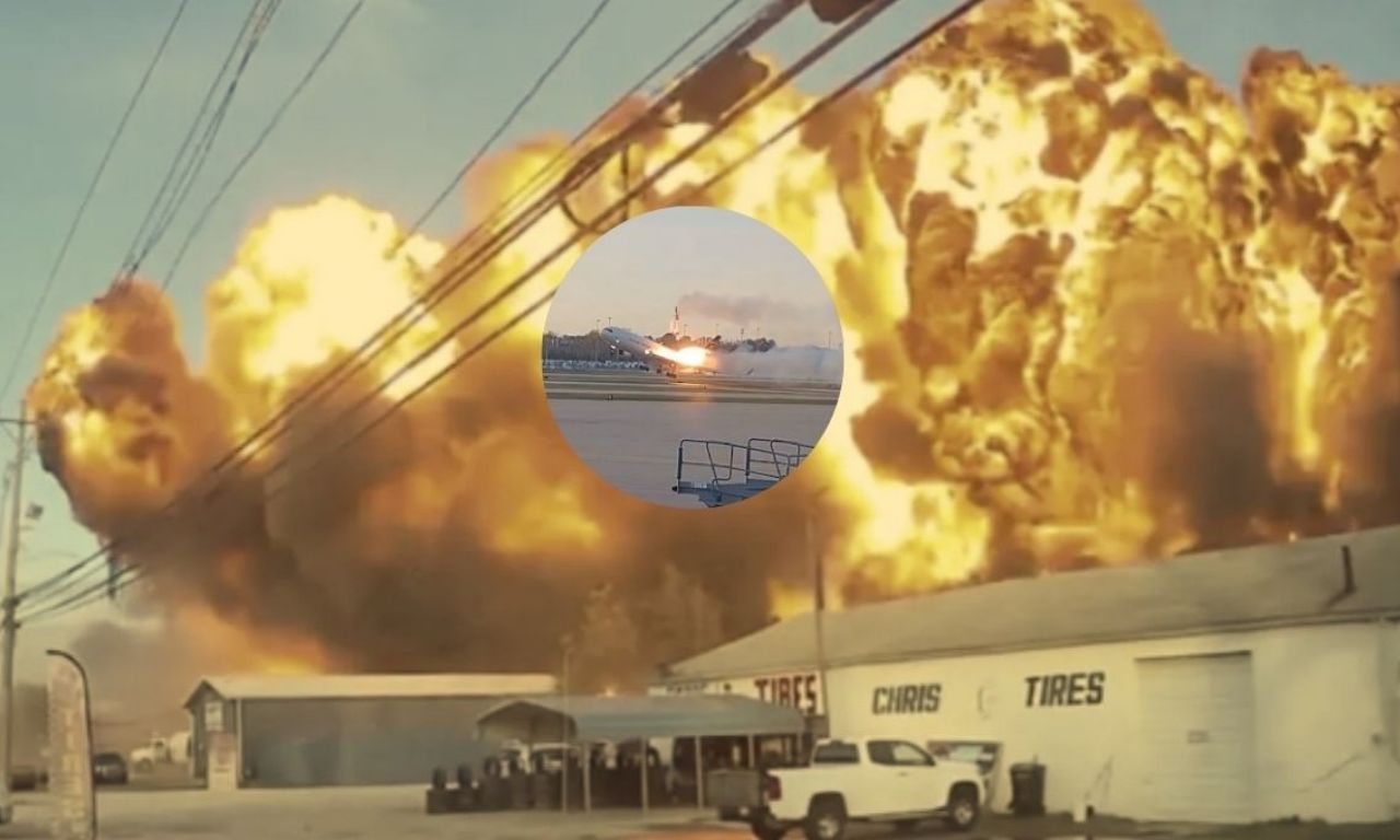Filtran el video del momento exacto cuando explota y sale volando el ...
