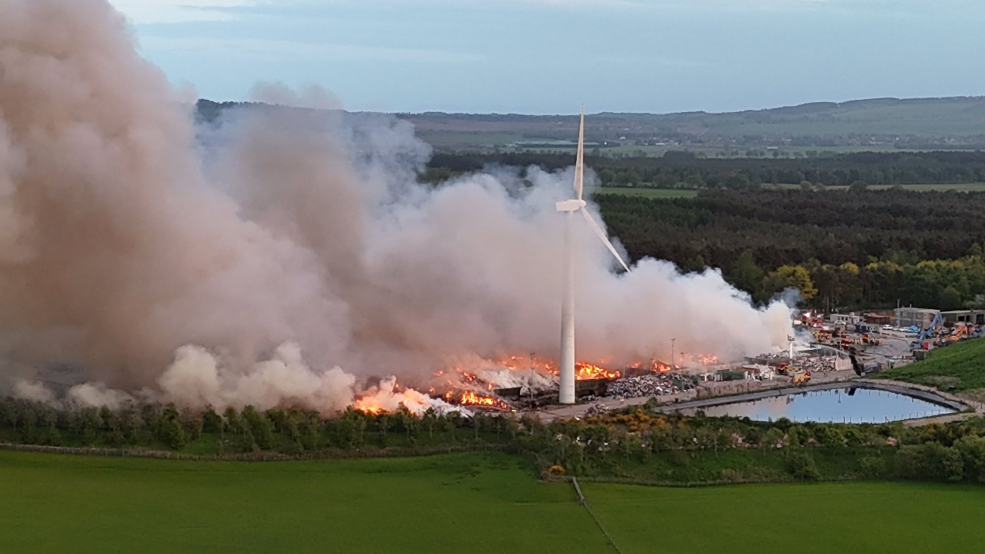 Residents to 'limit time outdoors' as landfill fire burns 8 days on