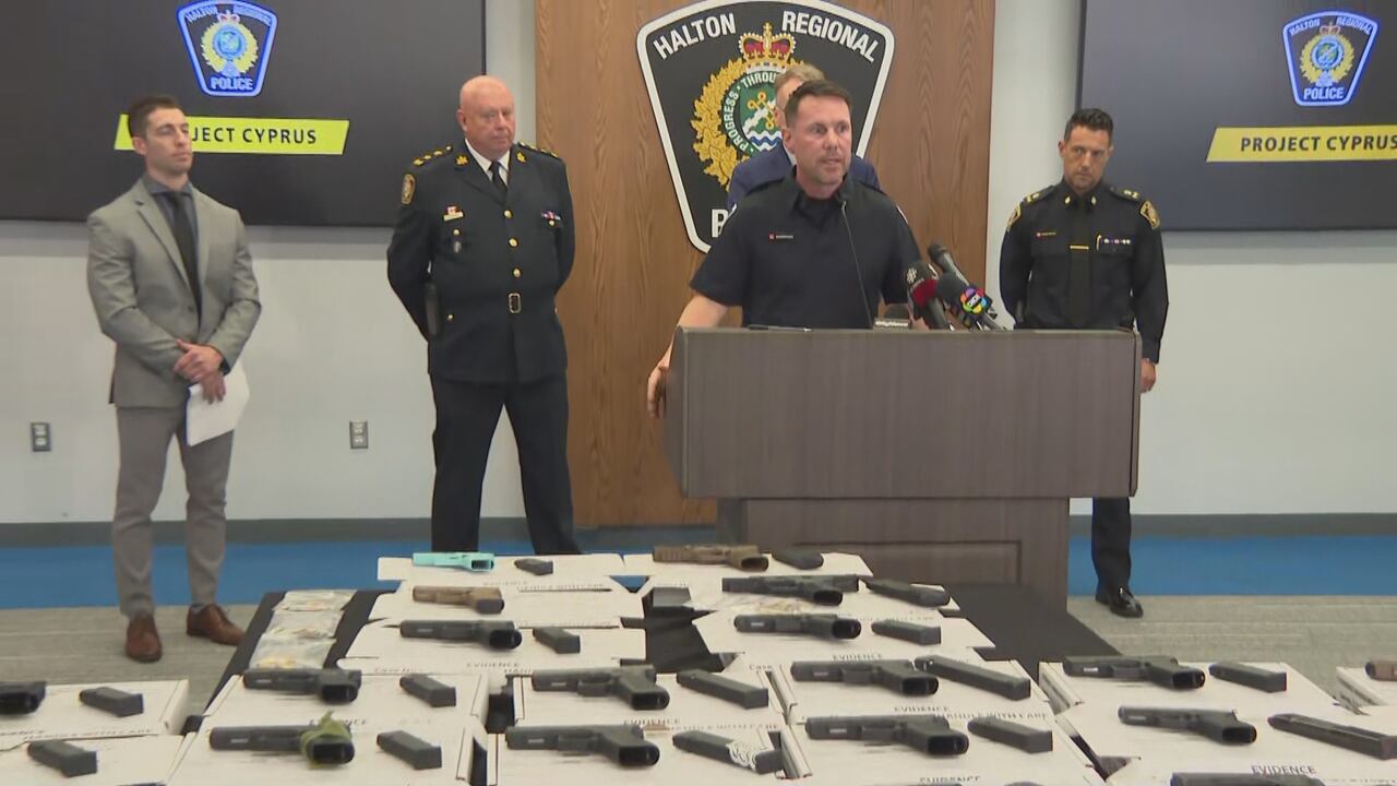 4 charged, 24 handguns seized in Halton police investigation