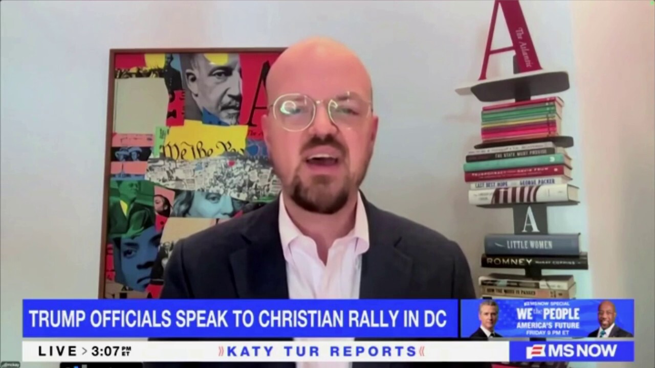 MS NOW's Katy Tur asks if Mike Johnson is putting 'God over the ...