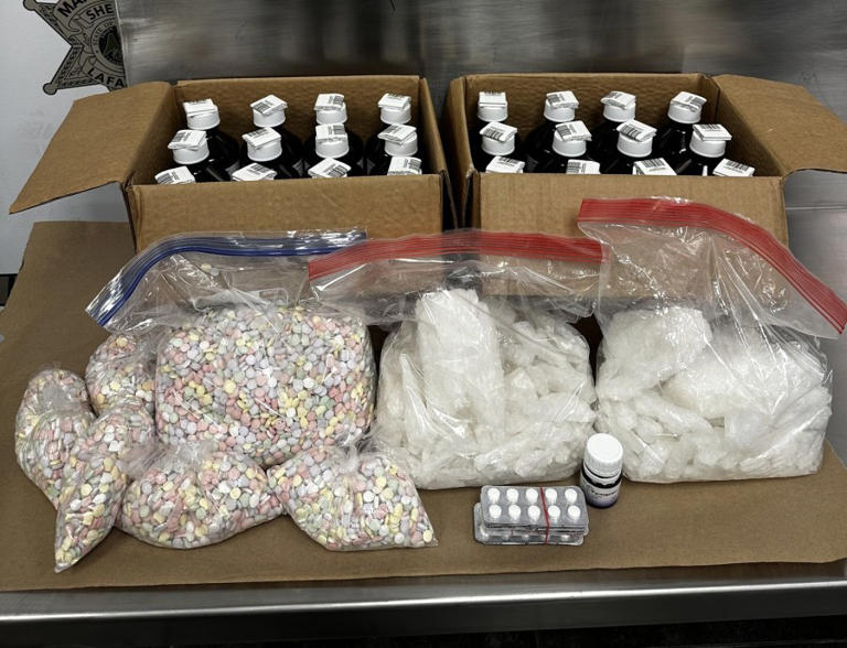 Traffic stop on I-10 leads to arrest, seizure of large amount of drugs