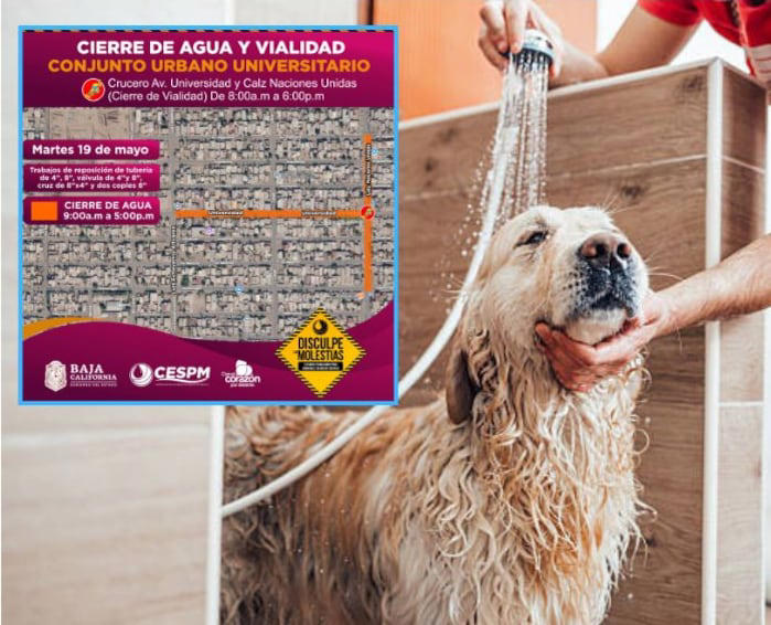 Este martes cortarán agua y cerrarán calle al poniente de Mexicali; lo ...
