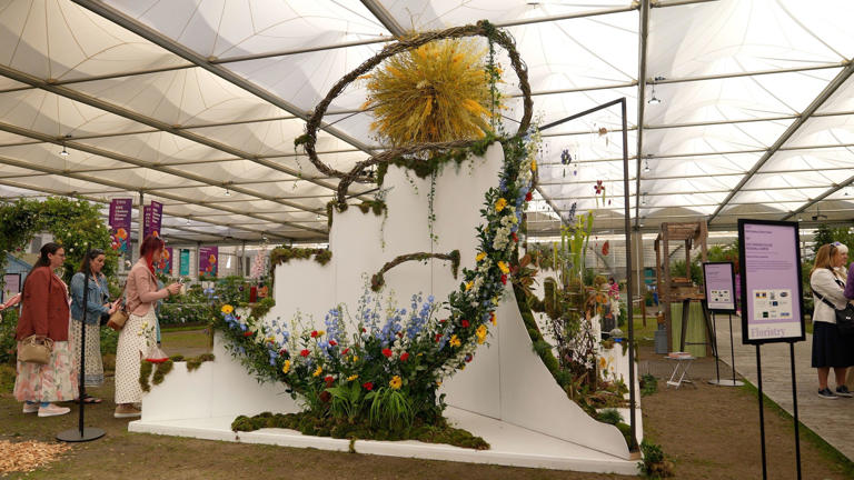 Students' work displayed at Chelsea Flower Show