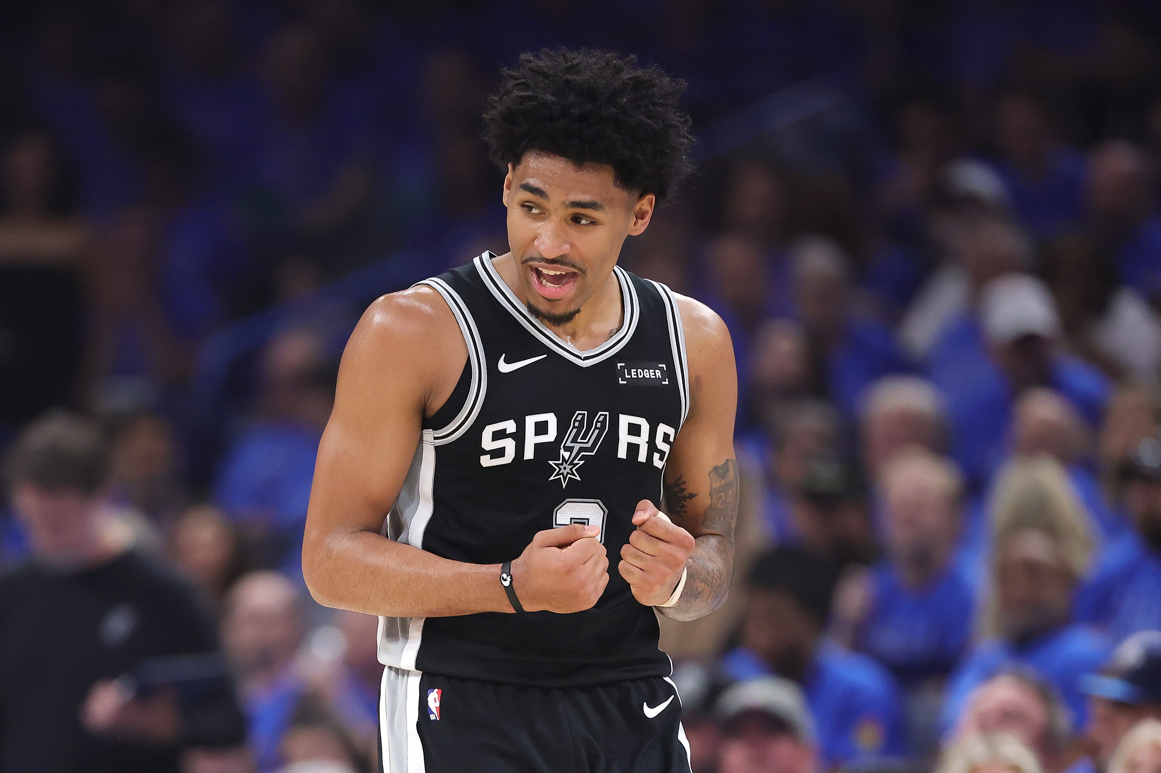 Spurs' Dylan Harper joins Magic Johnson in elite NBA playoff history
