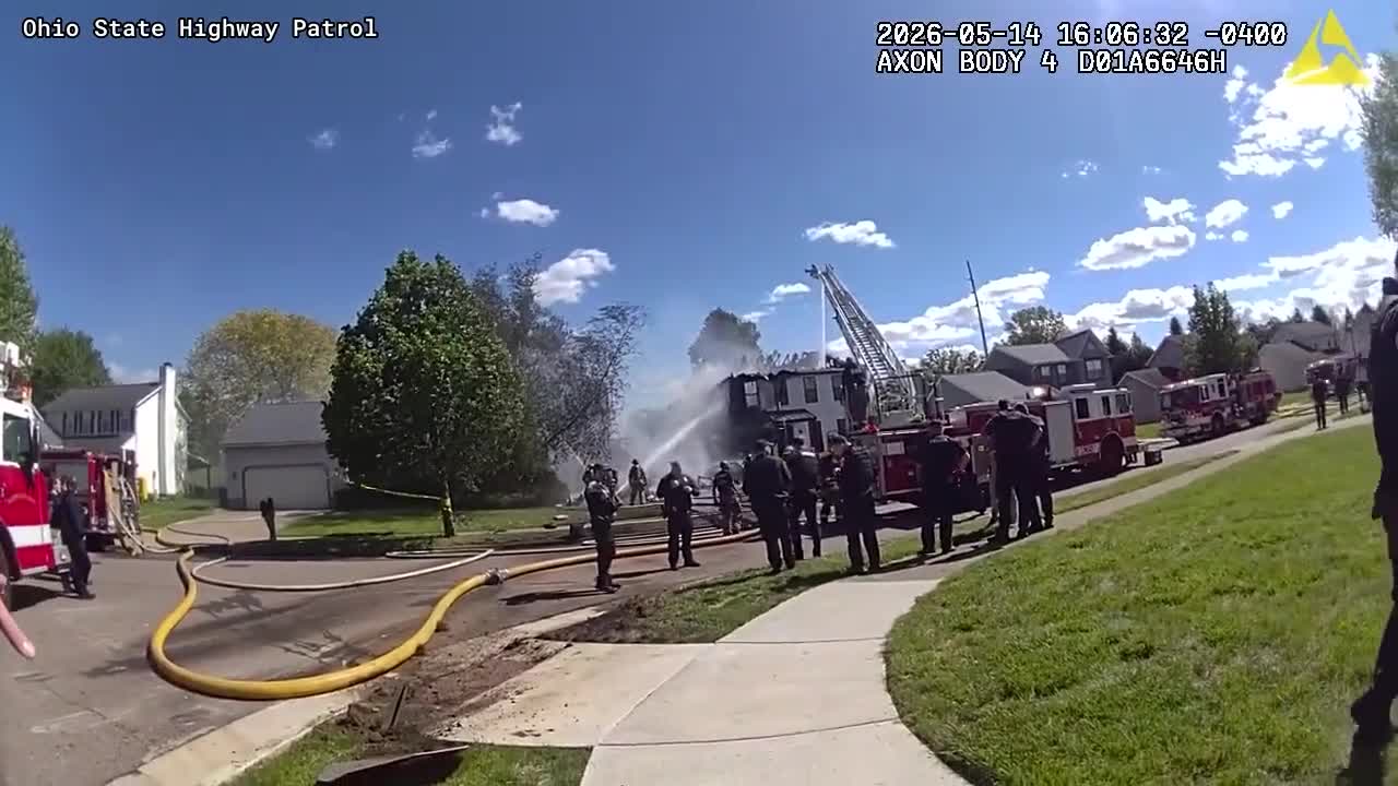 New video shows aftermath of Akron plane crash