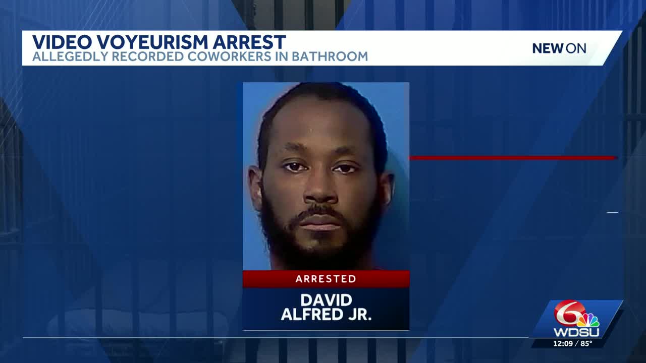 Man arrested, accused of filming coworkers in the bathroom
