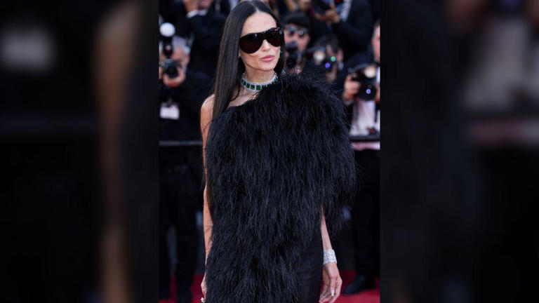 Is she melting?: Demi Moore's skeletal appearance fuels concerns on red ...