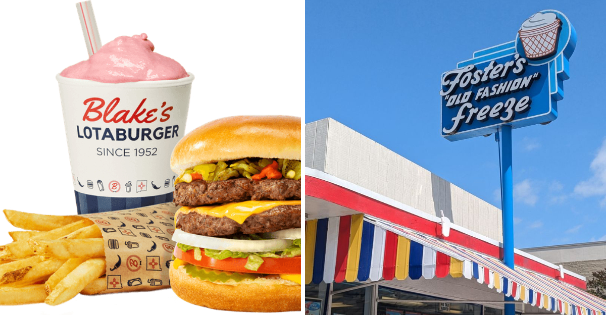 Fast-food chains with 20 iconic names but only limited locations